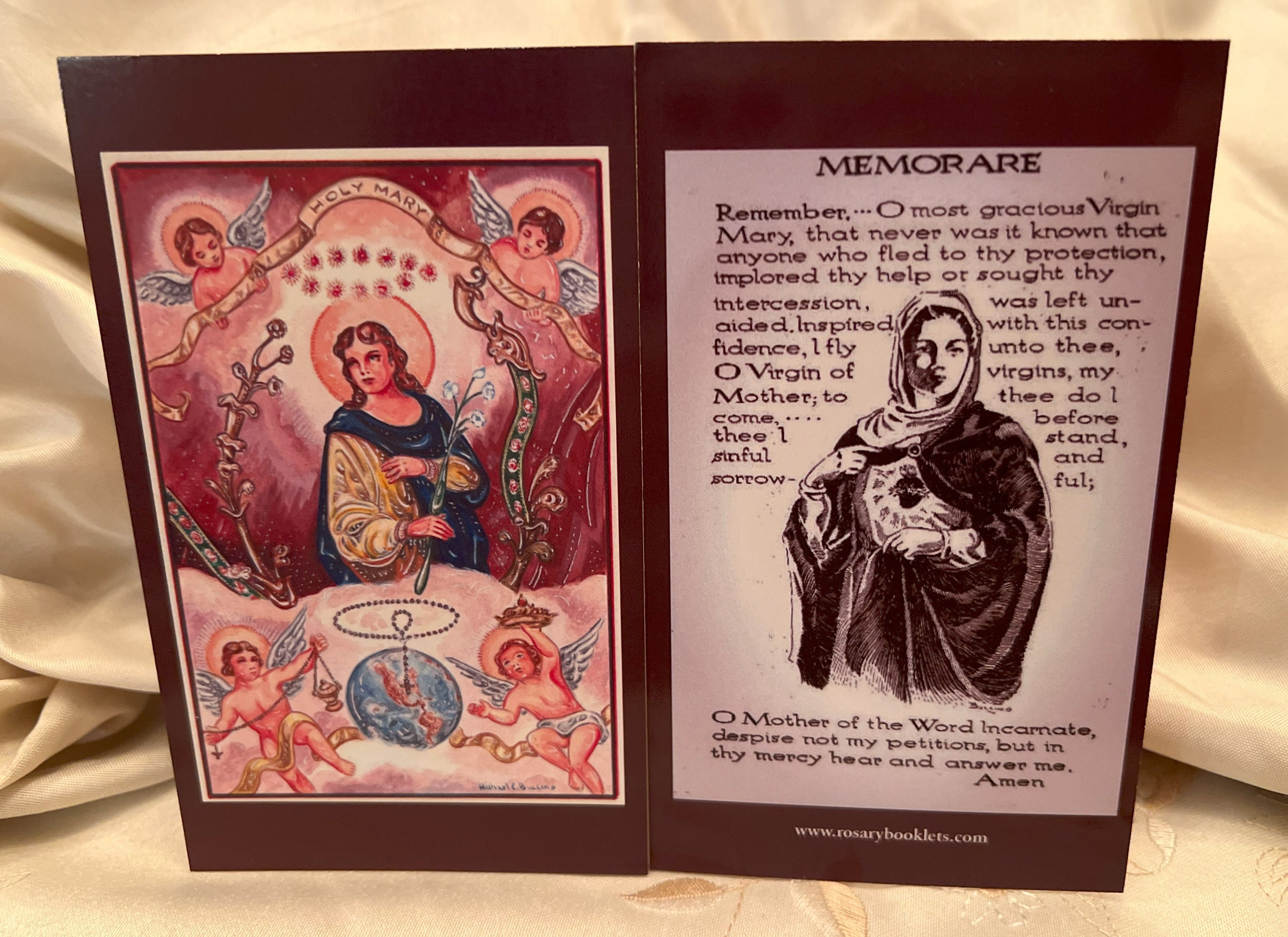 The Memorare Prayer Card – Buccino Rosary Booklets